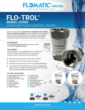 FLO-TROL CD SERIES - Boshart Industries
