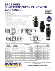 BSC SERIES WITH COUPLING(S) - Boshart Industries
