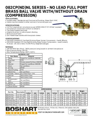 Technical Sheets - Boshart Industries